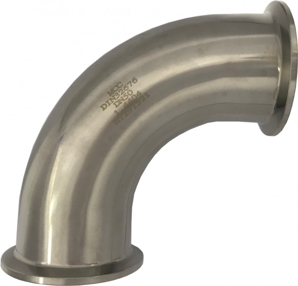 Tri-Clamp koppeling - DIN 32676 - Koppelbocht 90° - Clamp x Clamp ...